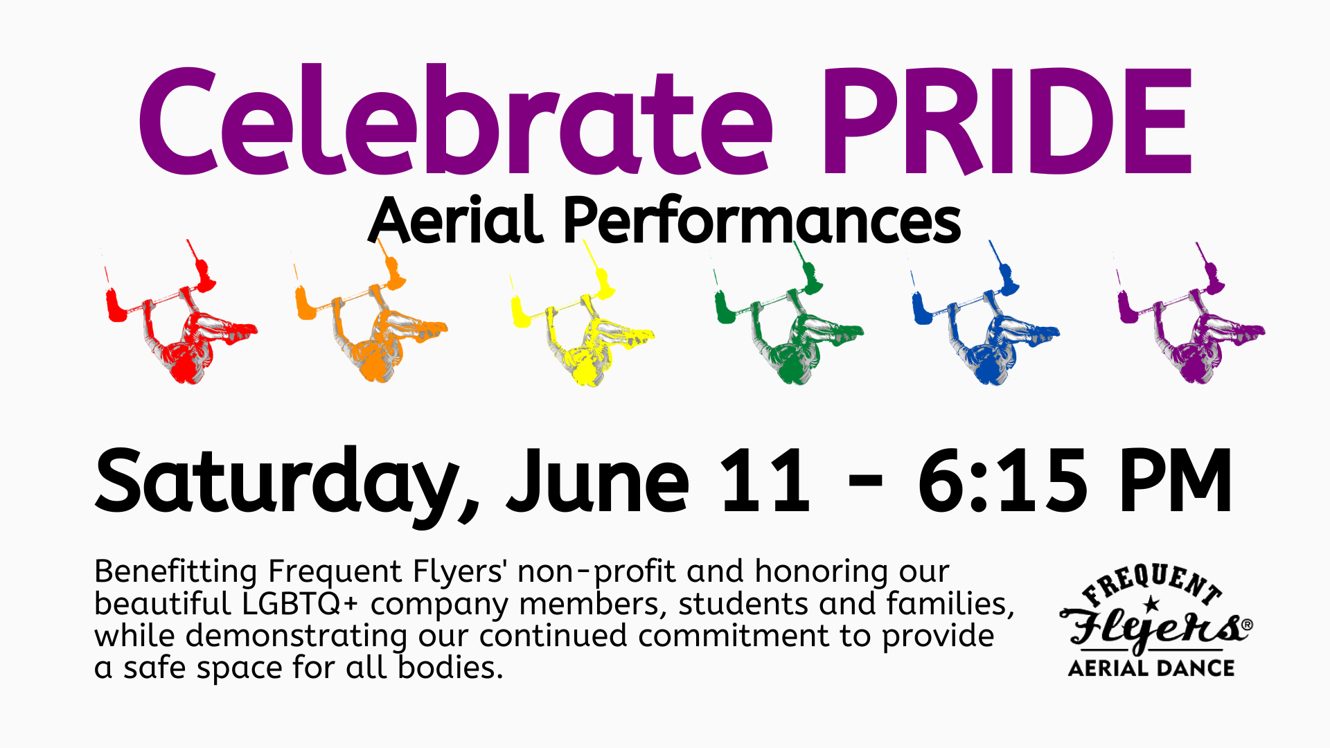 Celebrate PRIDE: Saturday, June 11 - 6:15 PM - Aerial Dance Classes ...
