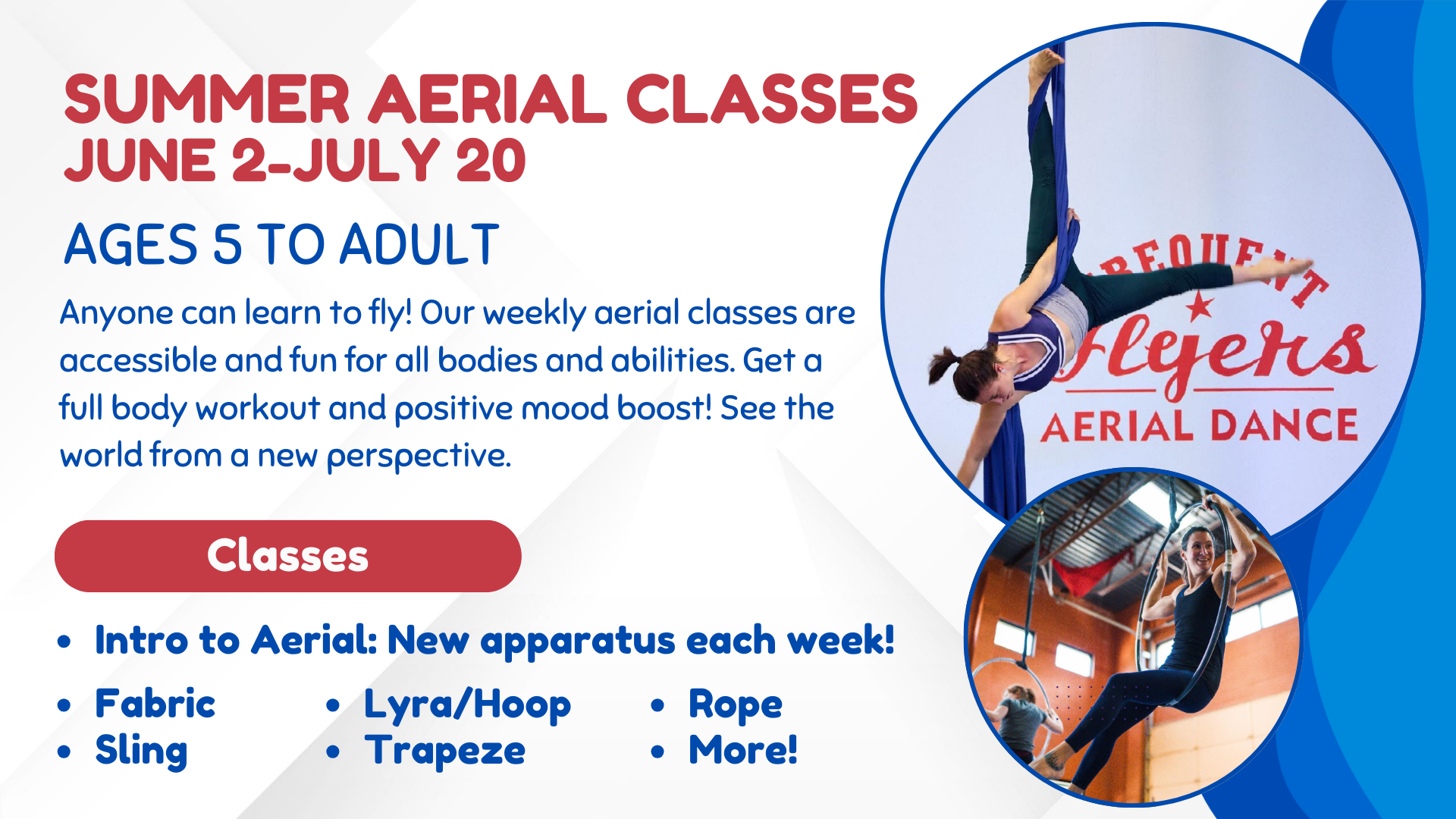 Summer Session 2025 - Aerial Dance Classes Boulder | Frequent Flyers